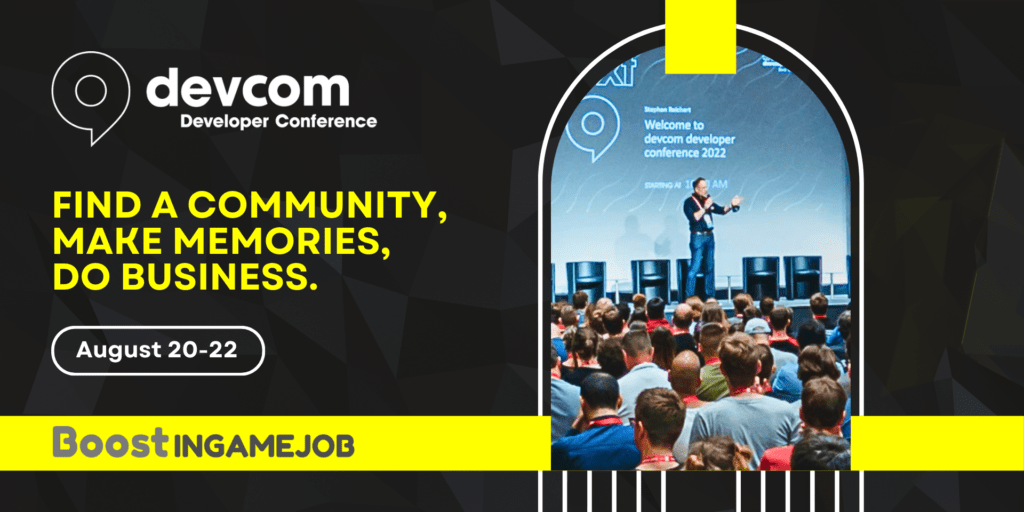 Now Is The Time To Plan Your Trip To devcom Developer Conference #ddc2023! - Boost InGame Job